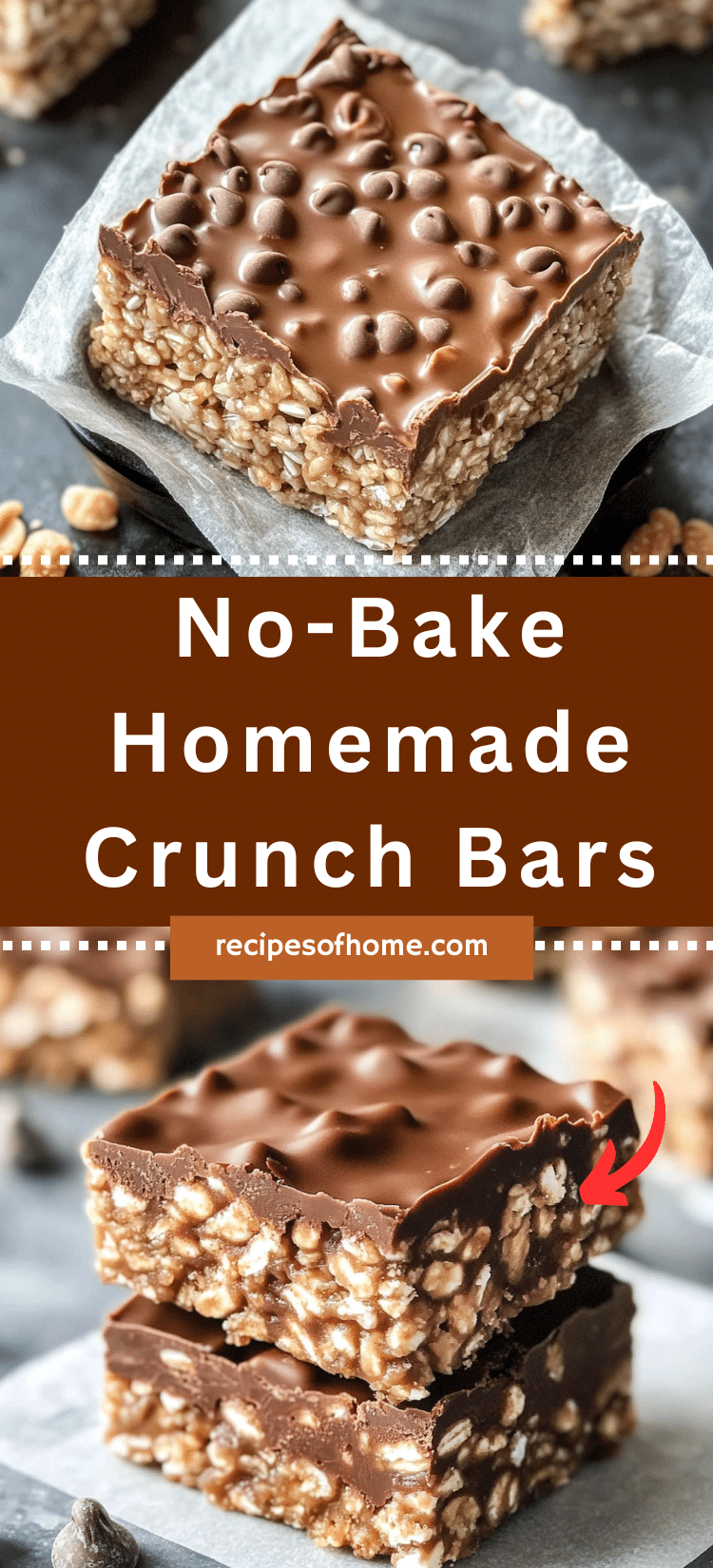 The BEST Homemade Crunch Bars