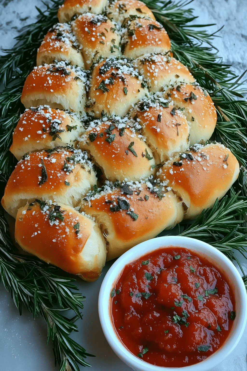 Cheesy Christmas Tree Bread