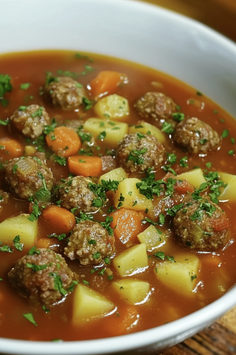 Mexican Meatball Soup