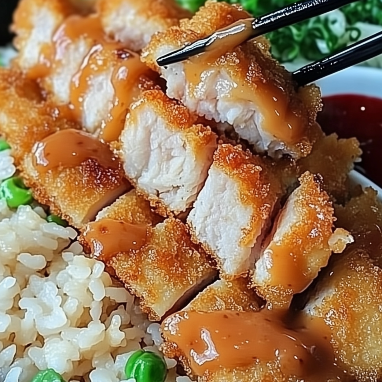 Japanese Katsu Bowls with Tonkatsu Sauce