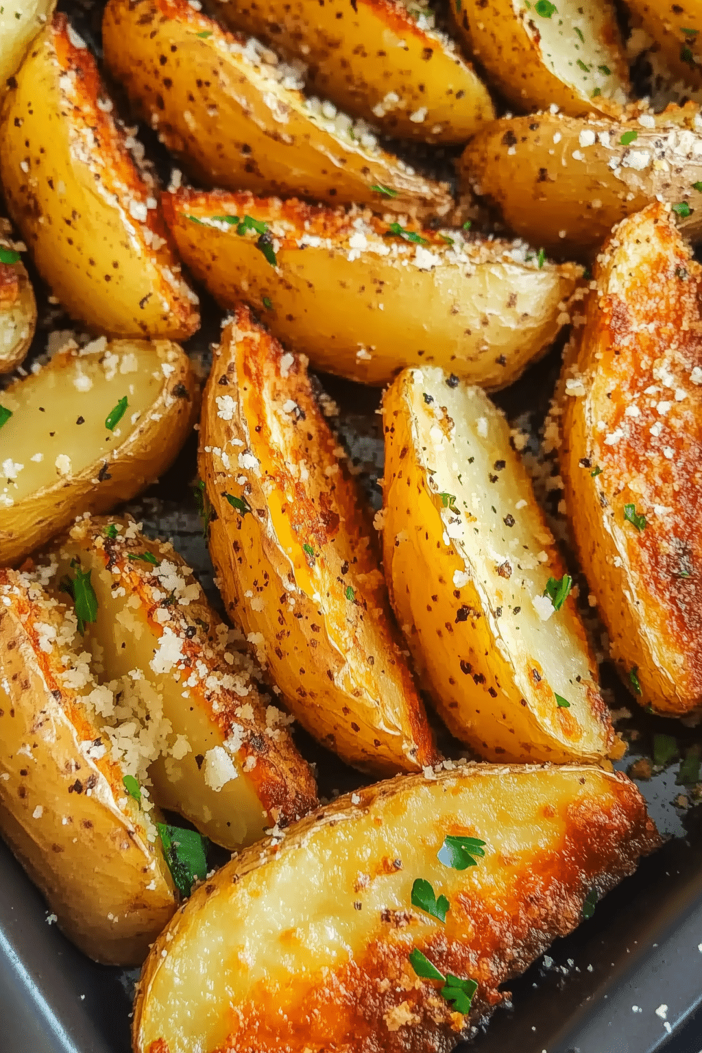 Baked Garlic Parmesan Potato Wedges