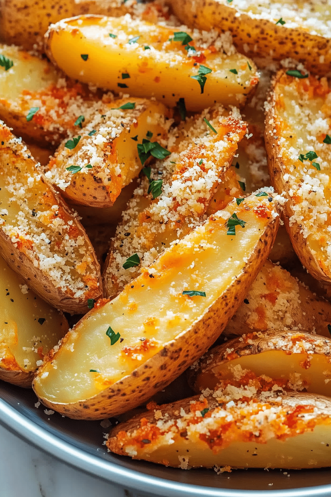 Baked Garlic Parmesan Potato Wedges
