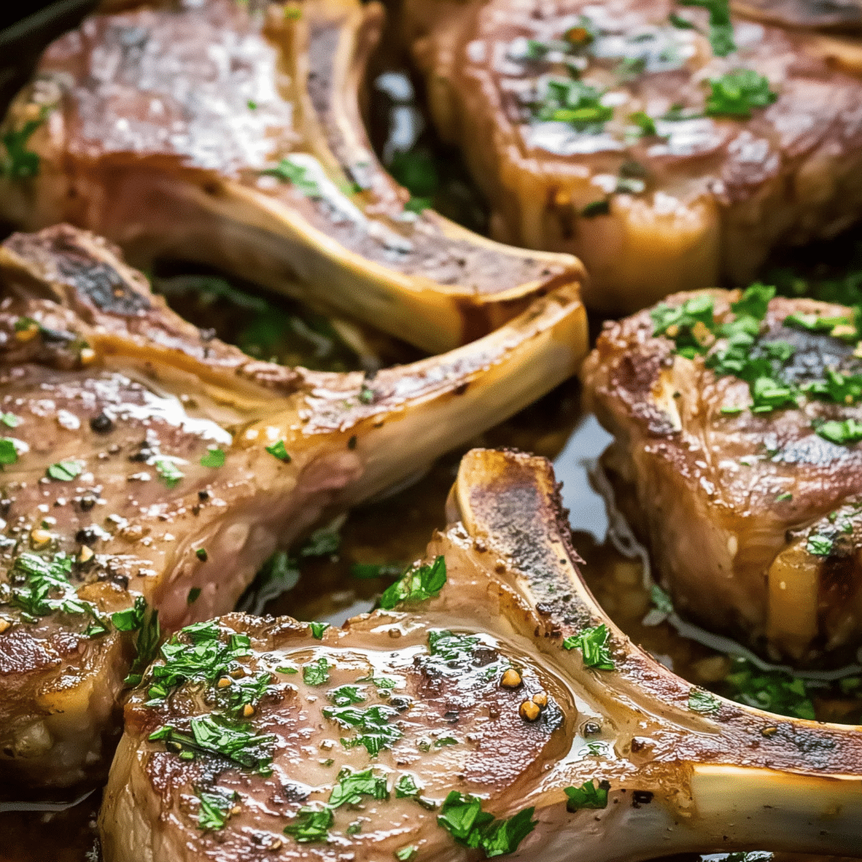 Garlic and Herb Crusted Lamb Chops