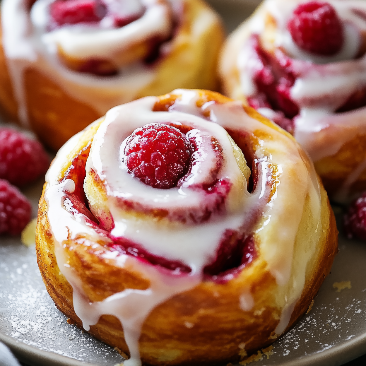 Raspberry Cinnamon Rolls