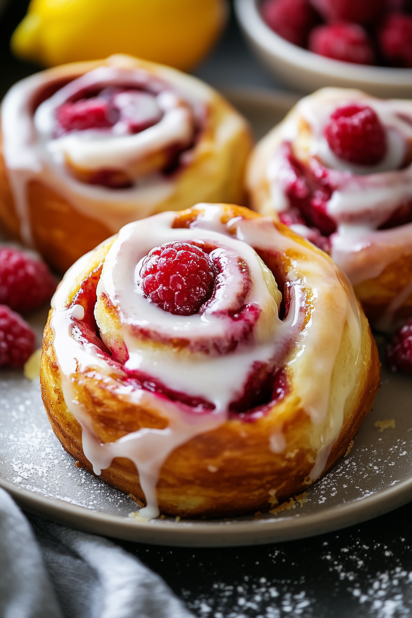 Raspberry Cinnamon Rolls