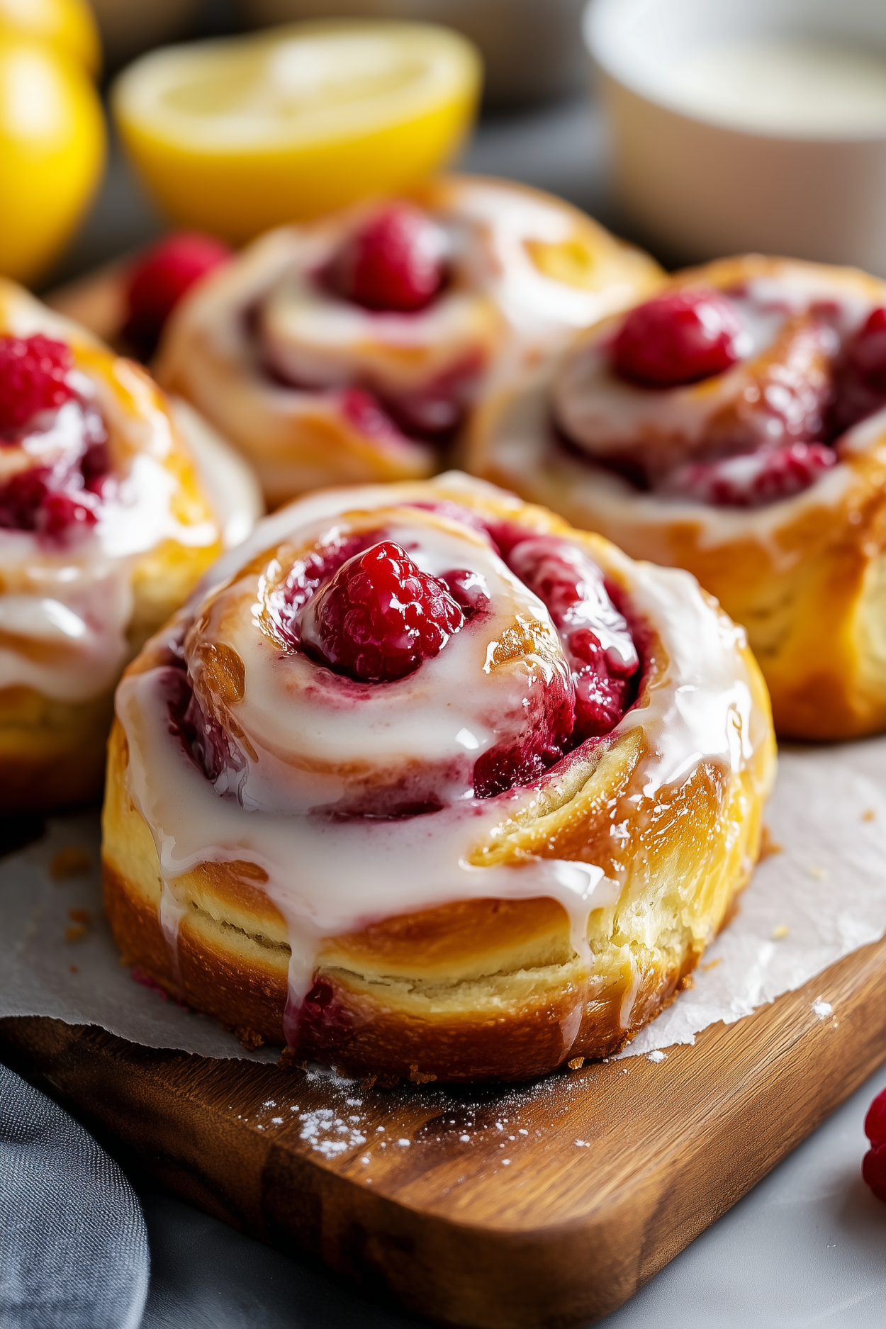 Raspberry Cinnamon Rolls