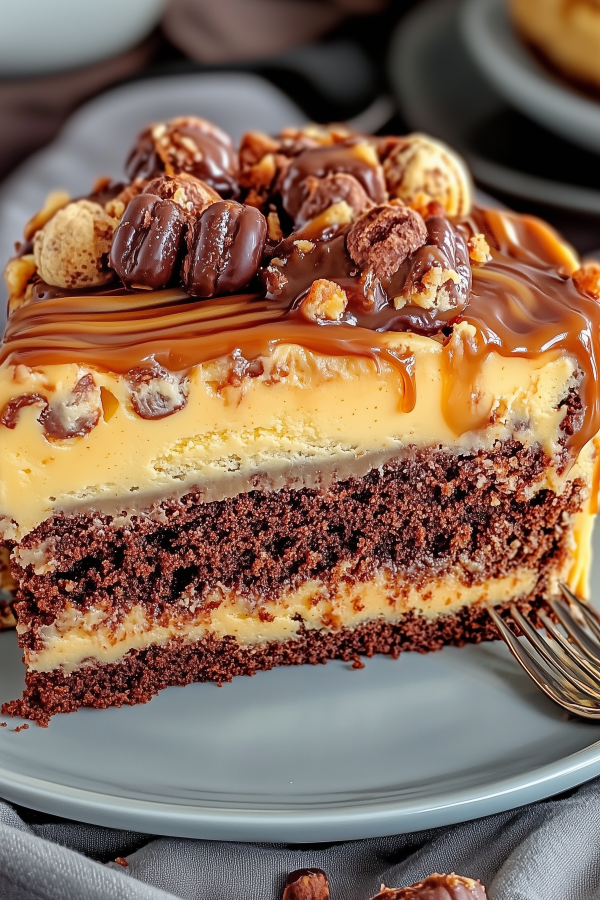 Turtle Caramel Cake