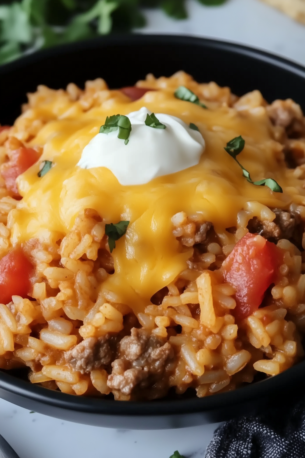 Cheesy Taco Rice