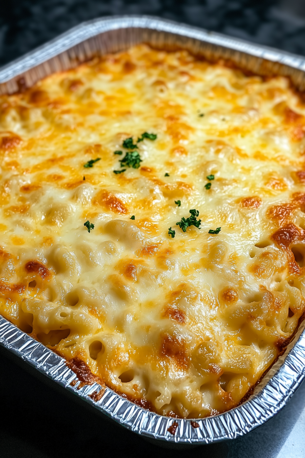 CREAMY BAKED MAC AND CHEESE