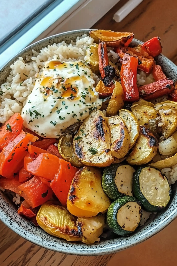 Roasted Vegetable Rice Bowl – Recipes Of Home