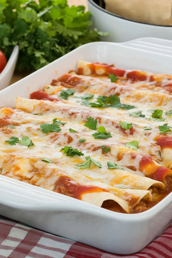 Healthy Chicken Enchiladas