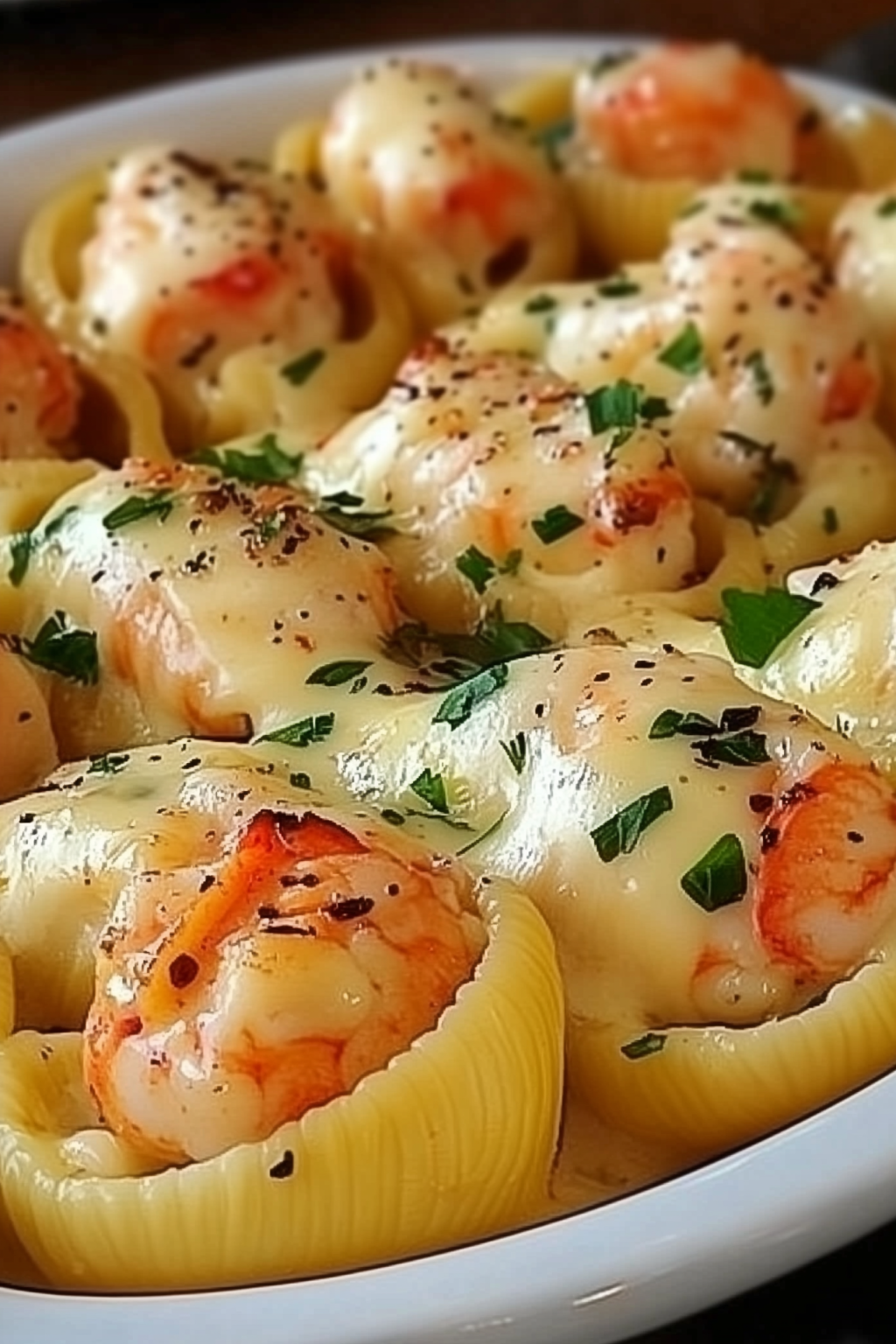Garlic Butter Lobster-Filled Jumbo Pasta Shells