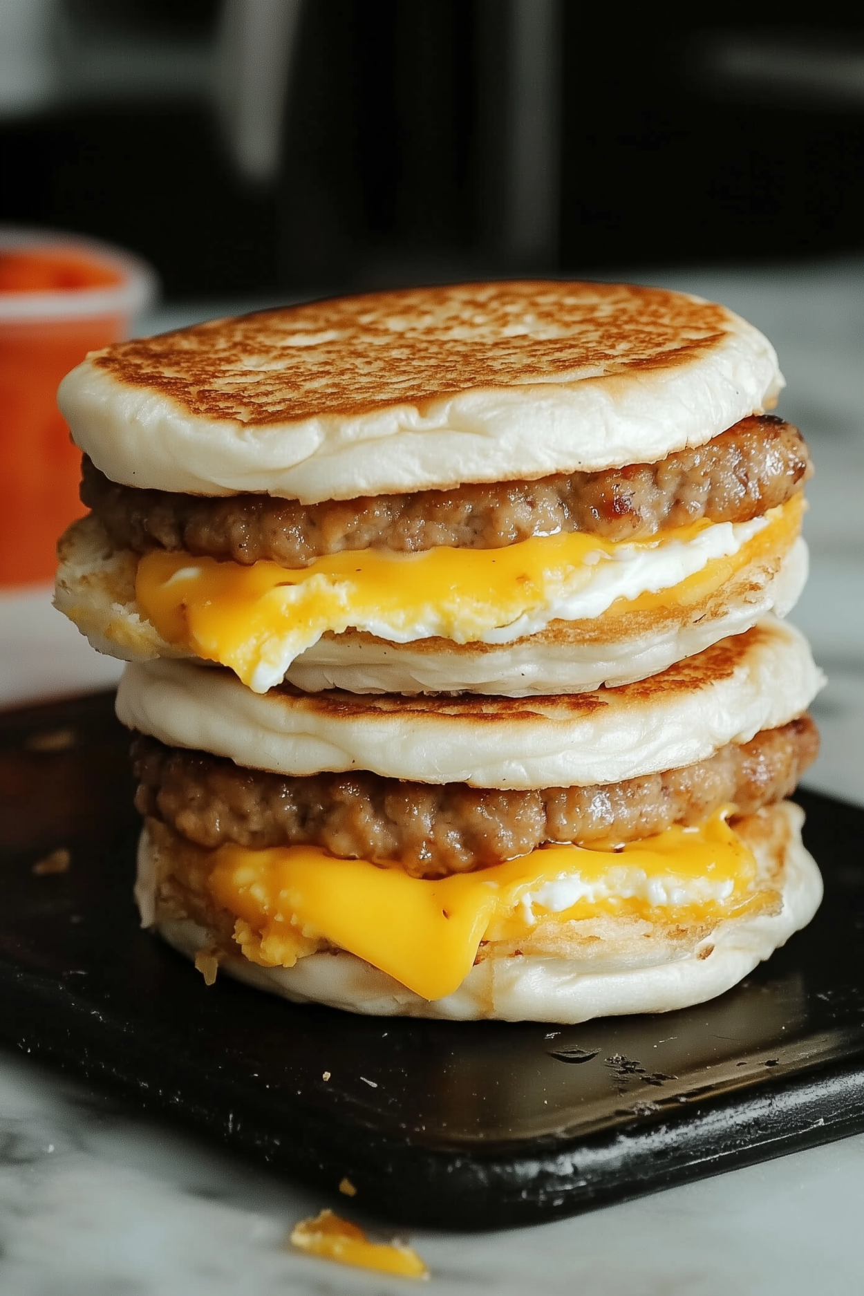 Copycat McDonald’s Sausage, Egg, & Cheese McMuffin