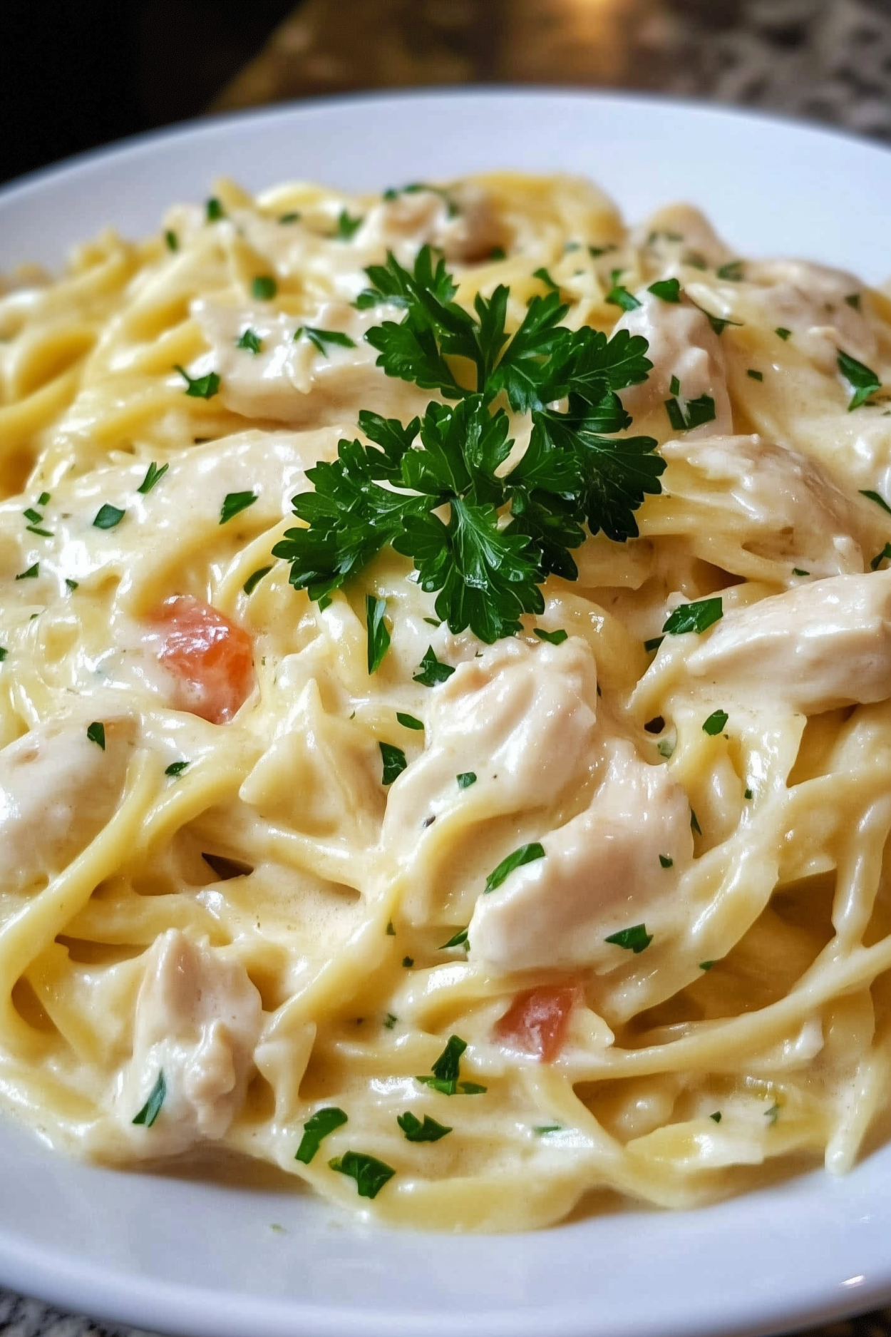 Crock Pot Chicken Alfredo
