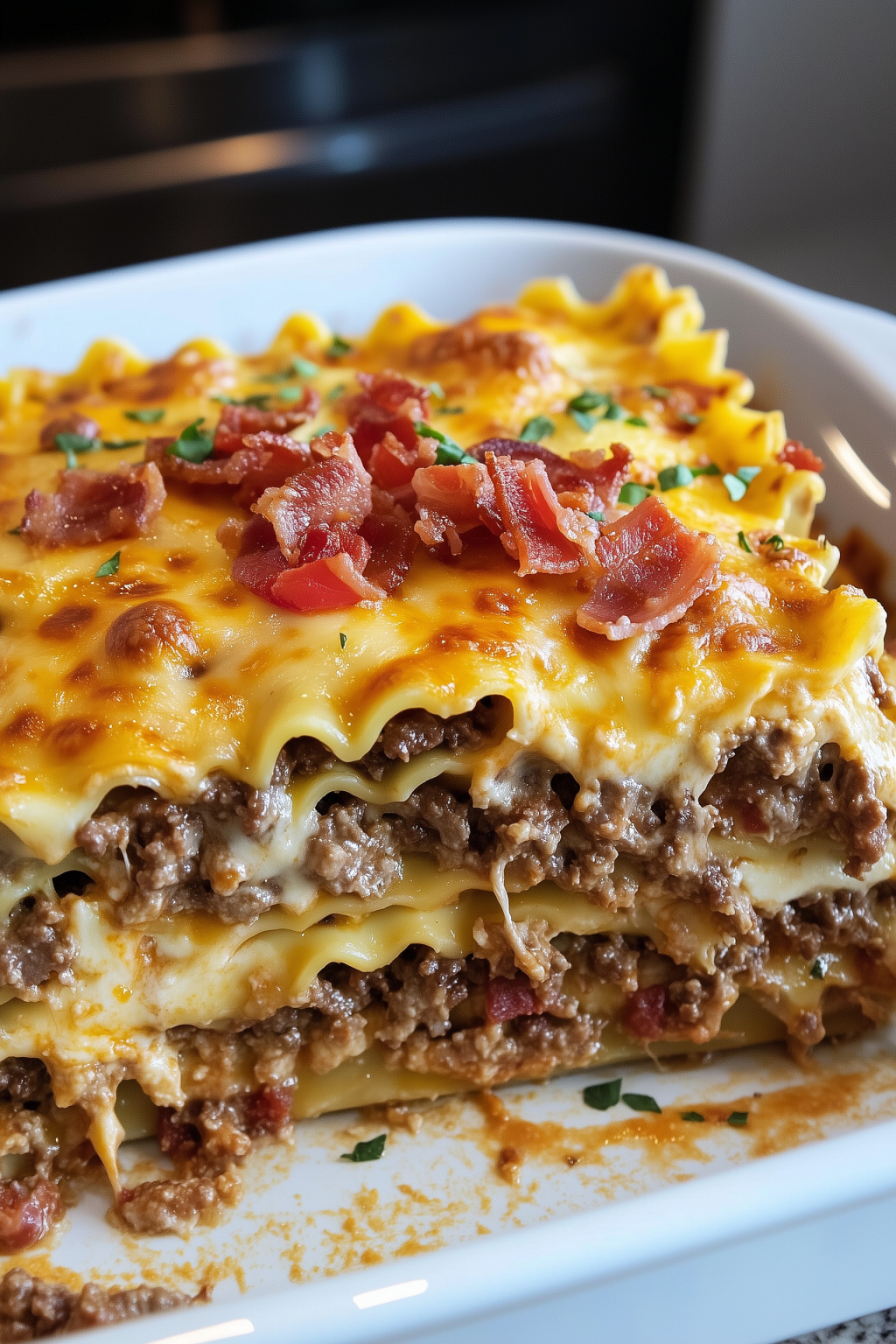Bacon Cheeseburger Sheet Pan Lasagna – Recipes Of Home
