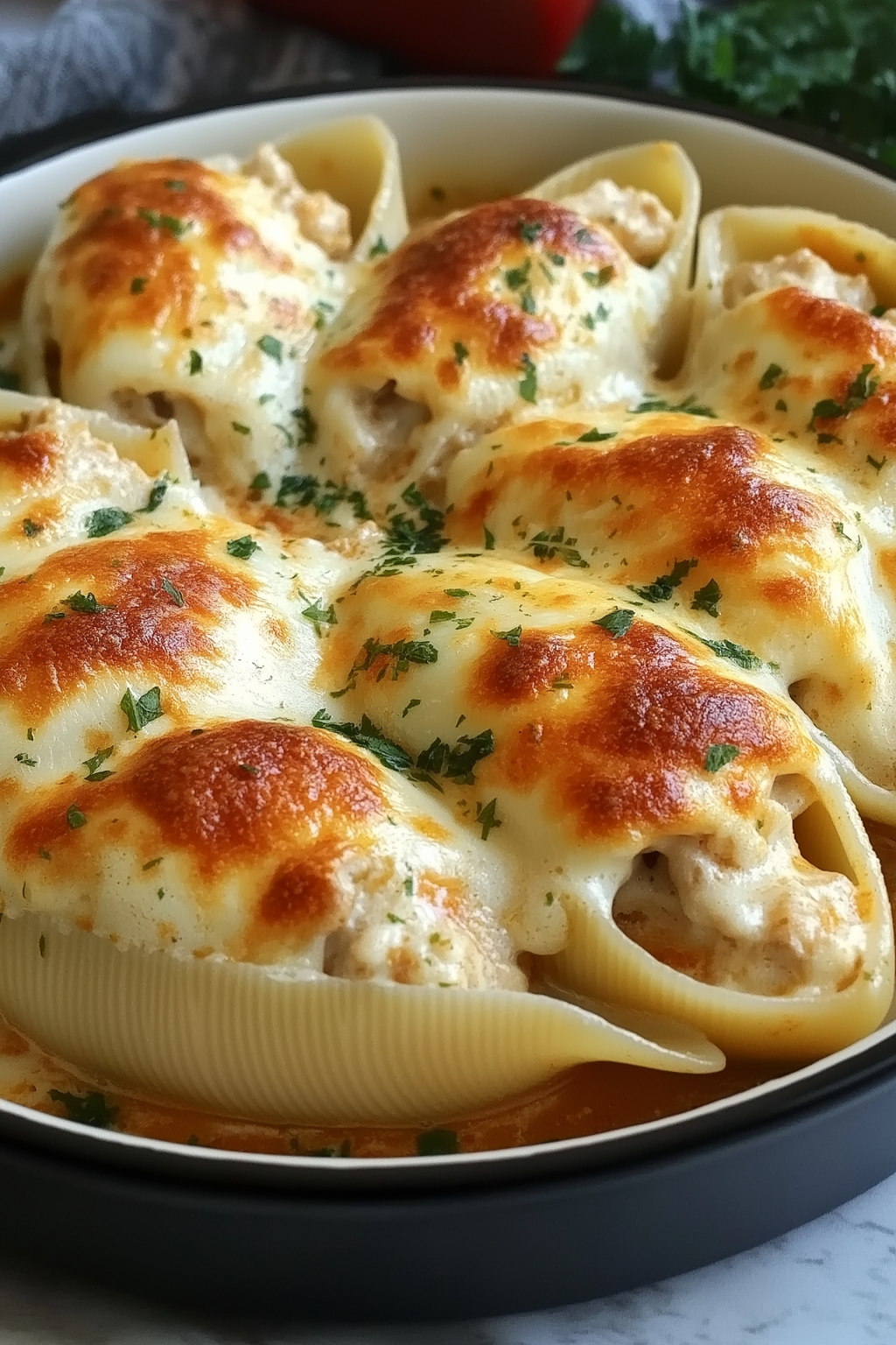 Cajun Chicken Alfredo Stuffed Shells