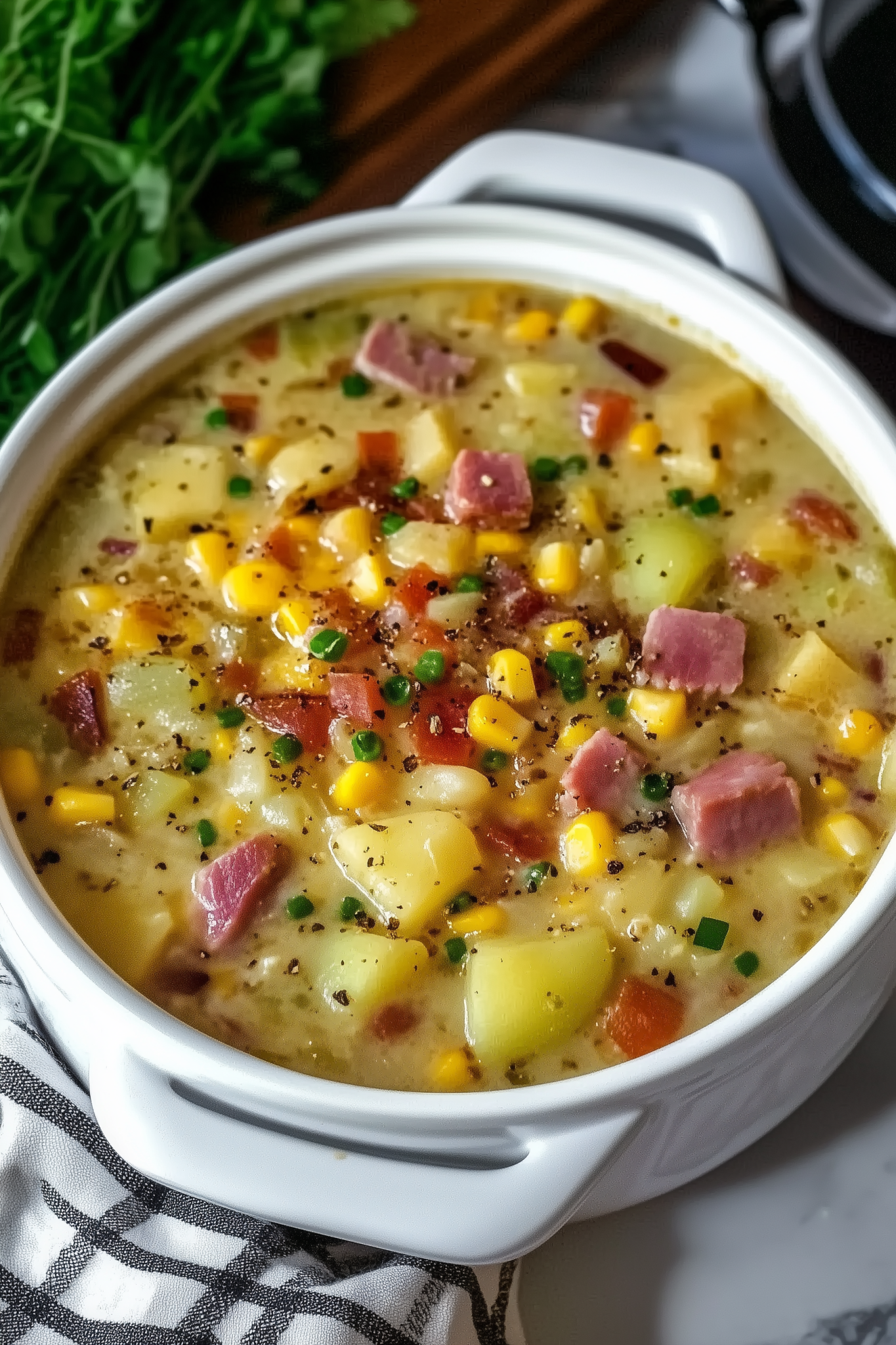 Ham and Potato Corn Chowder