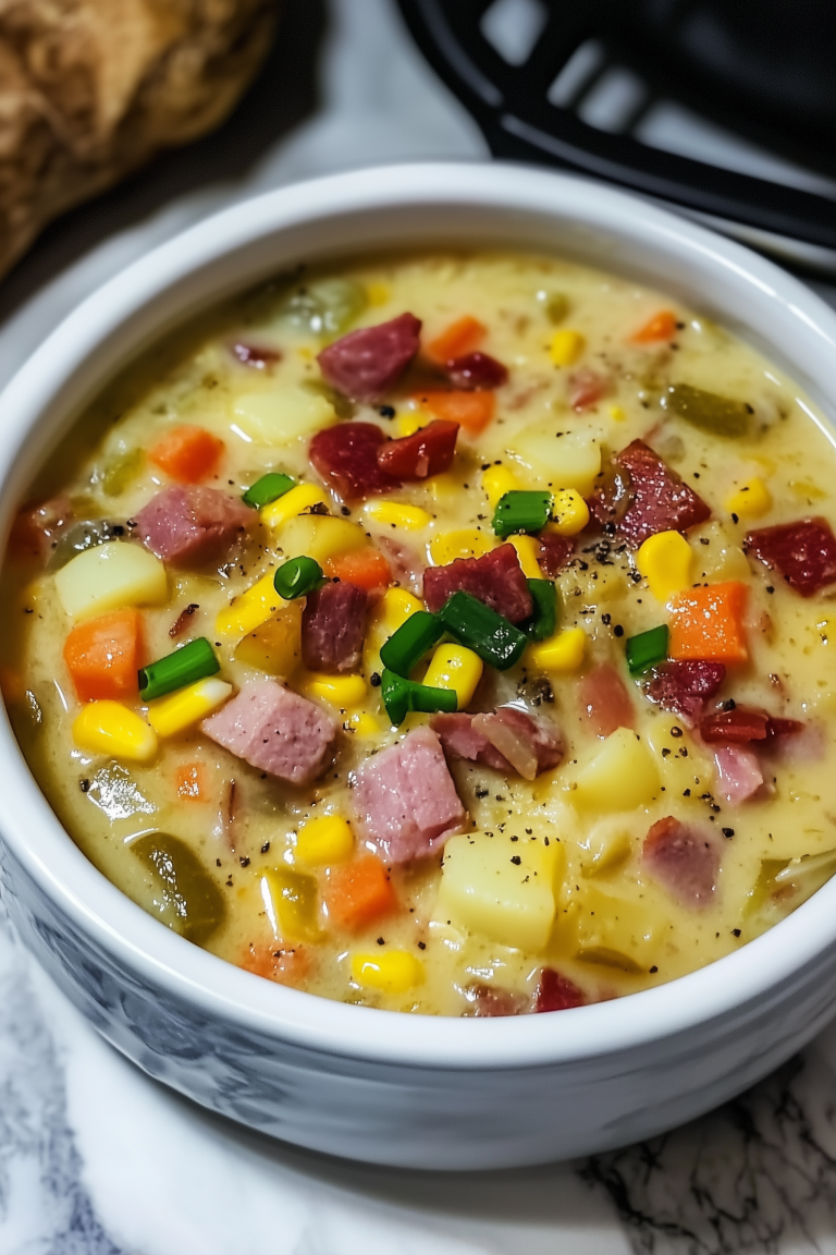 Ham and Potato Corn Chowder