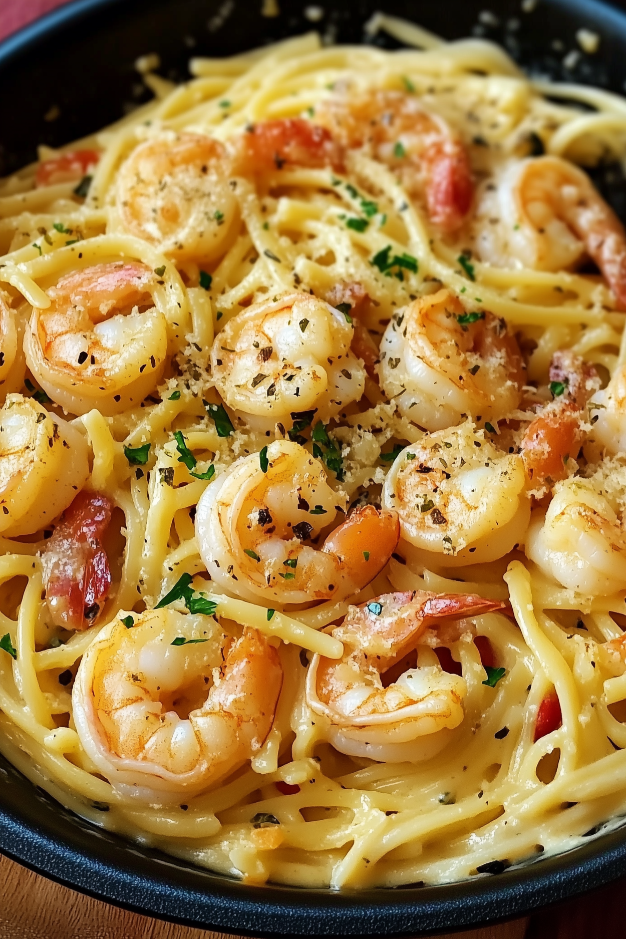 Creamy Garlic Shrimp Pasta
