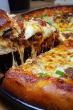 HOMEMADE CHICAGO STYLE DEEP DISH PIZZA