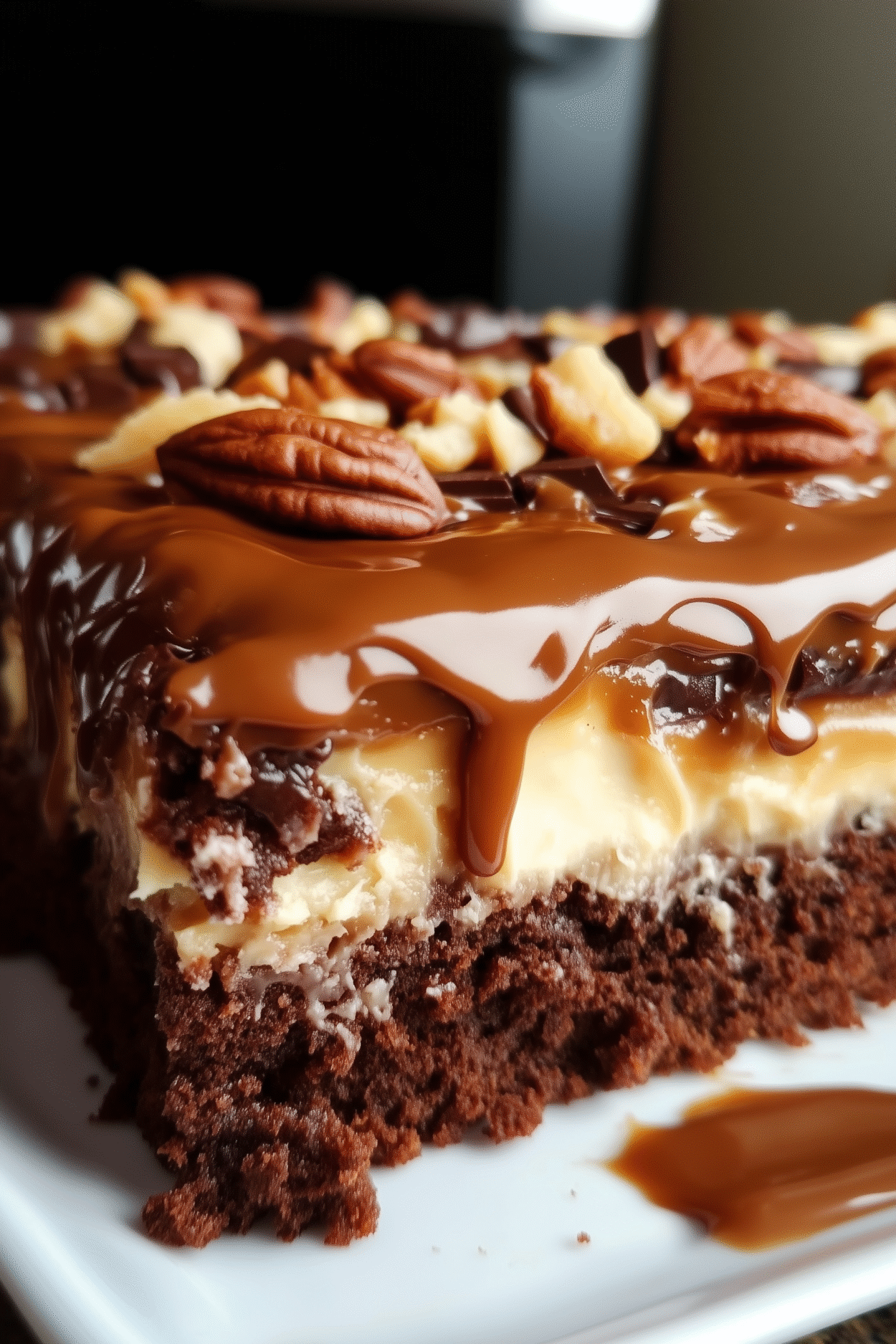 Texas Turtle Sheet Cake