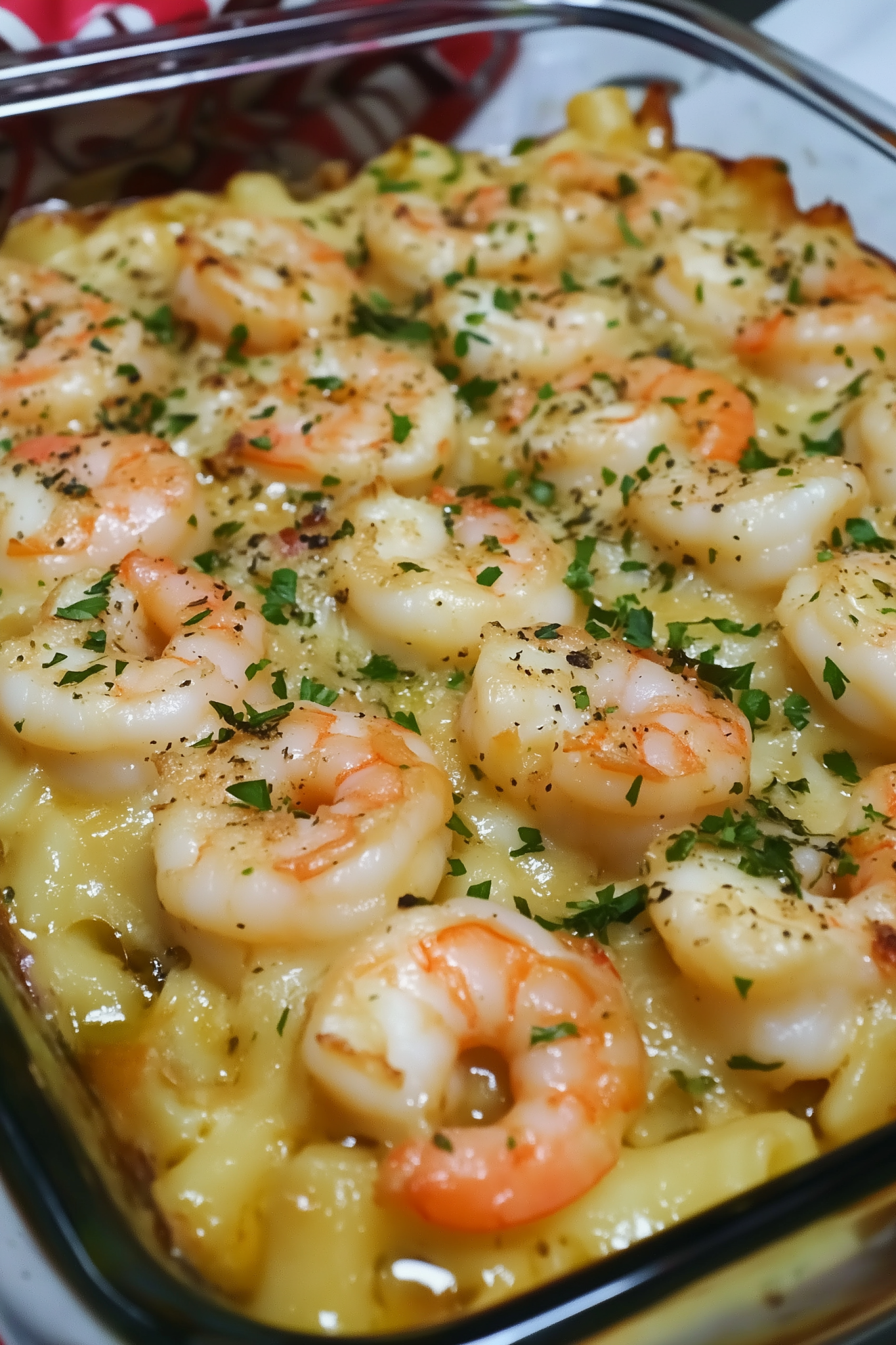 Shrimp Scampi Pasta Bake