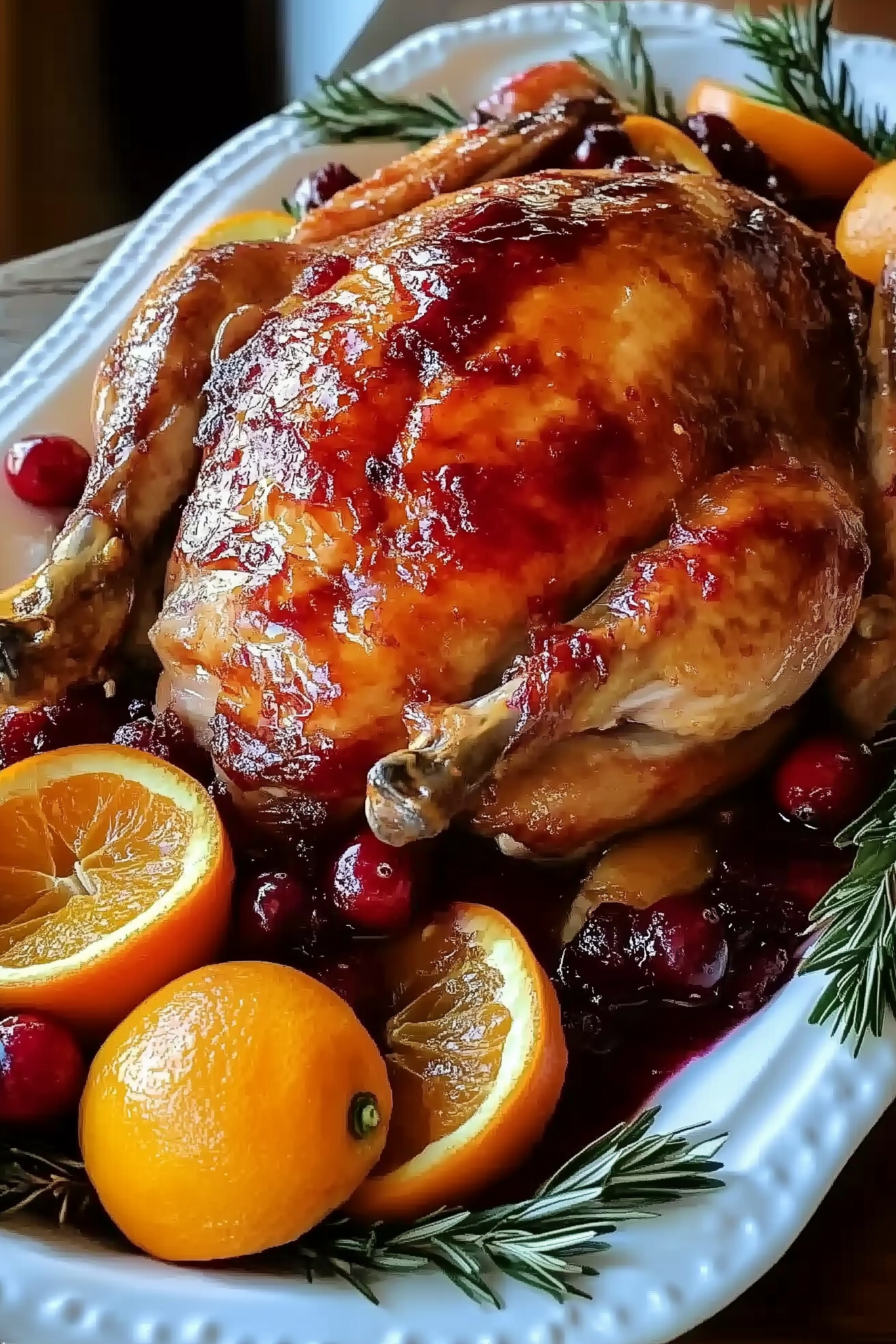 Easy Juicy Cranberry Orange Glazed Turkey