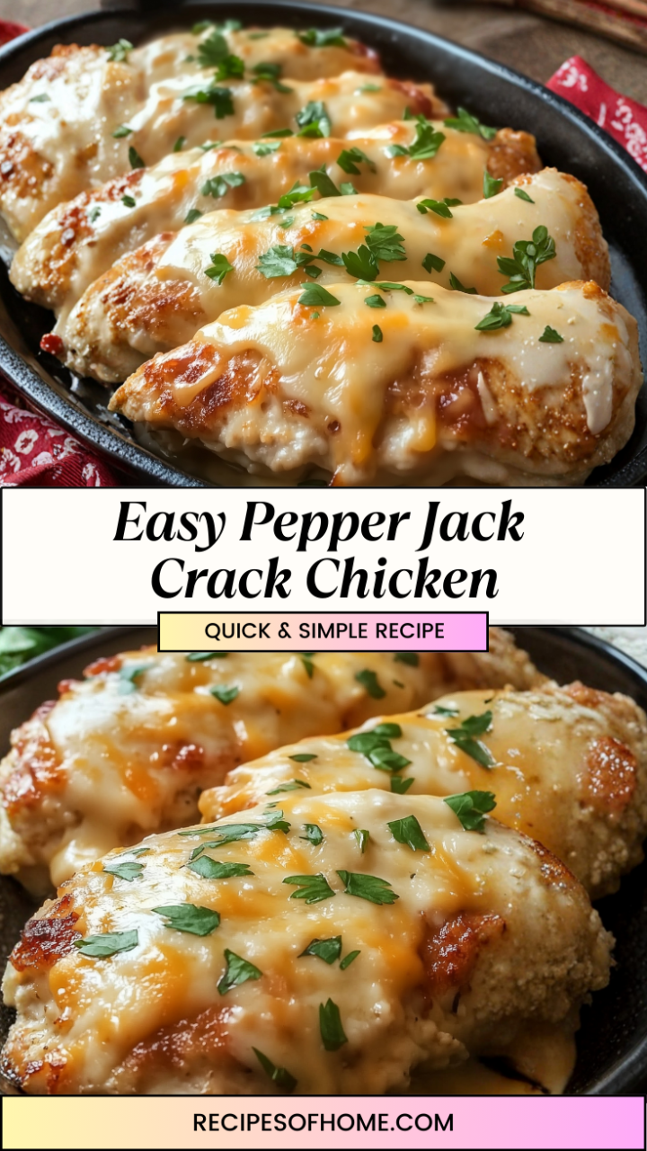 Easy Pepper Jack Crack Chicken