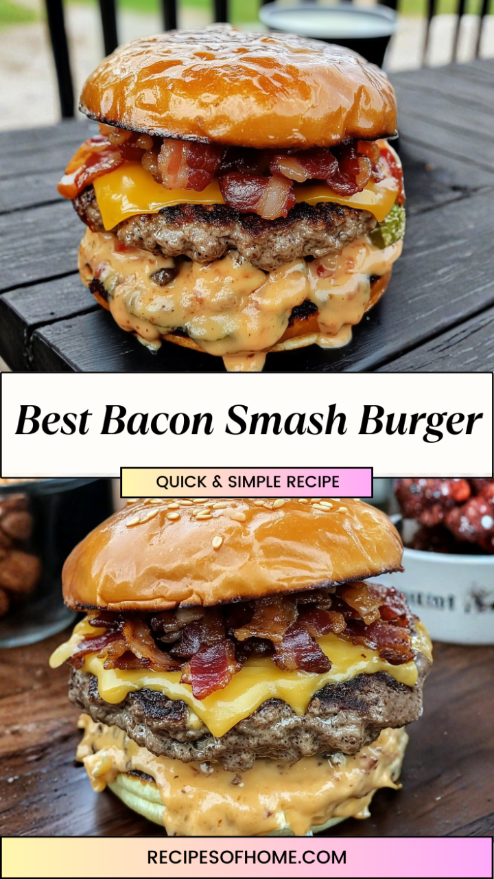 Best Bacon Smash Burger