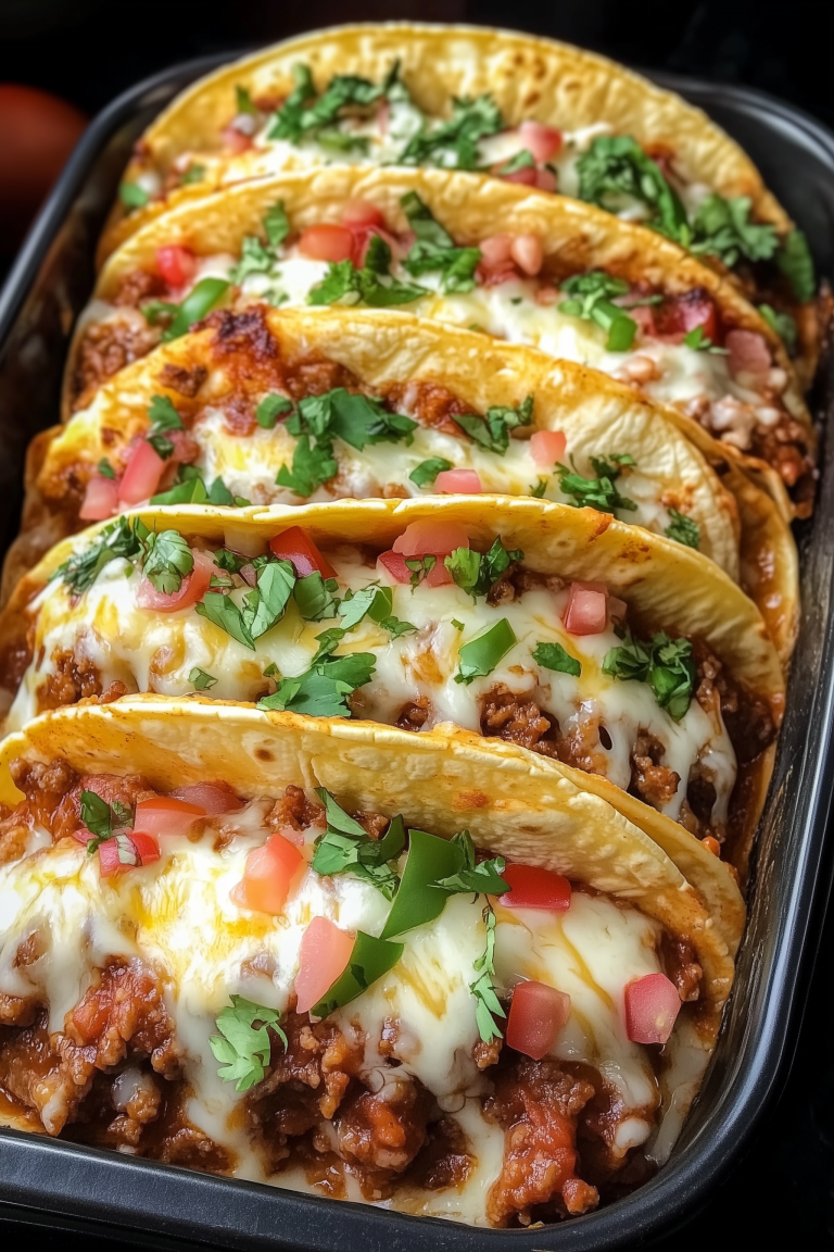 Homemade Crispy Baked Tacos