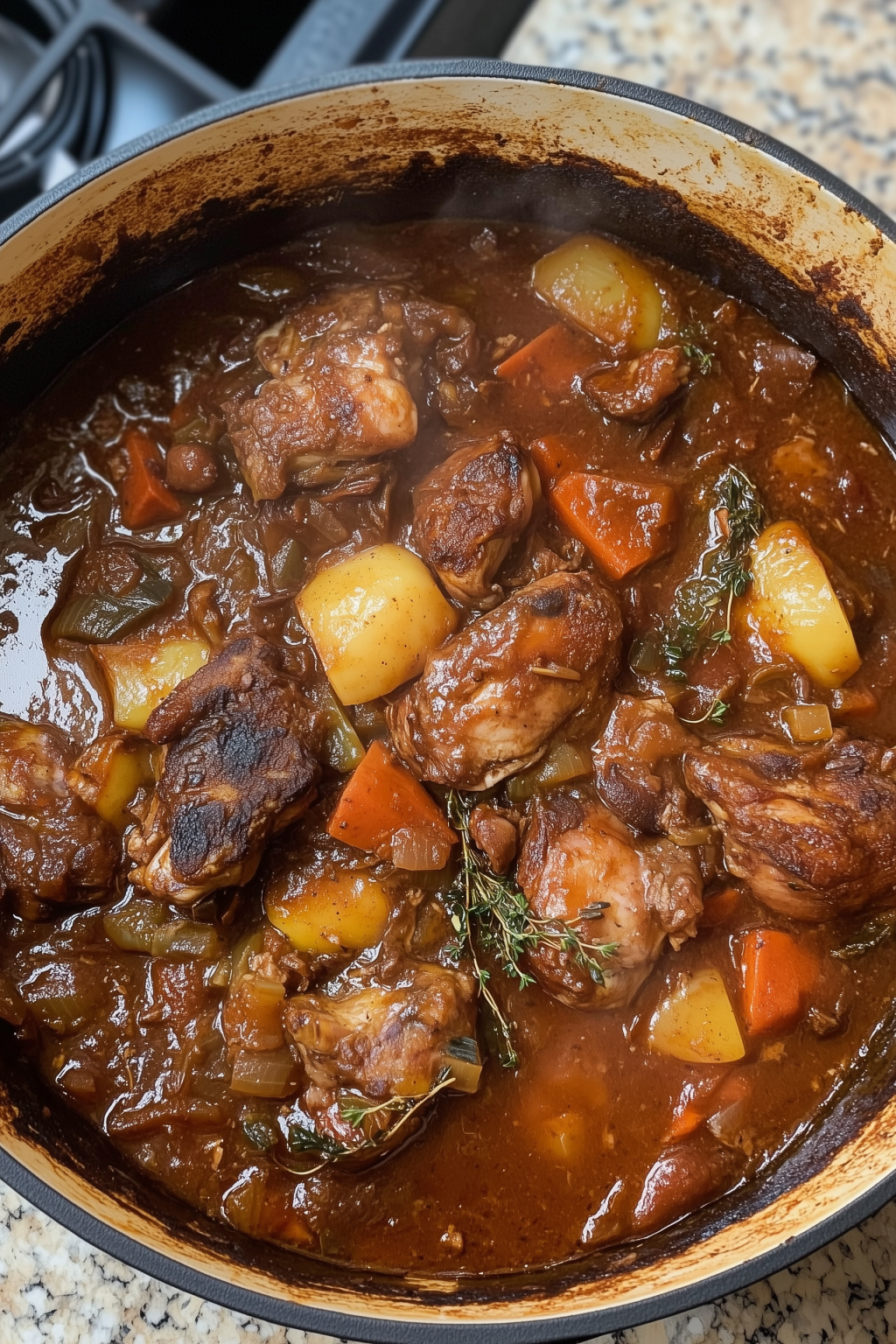 Authentic Caribbean Brown Stew Chicken