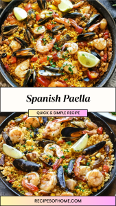 Classic Spanish Seafood Paella