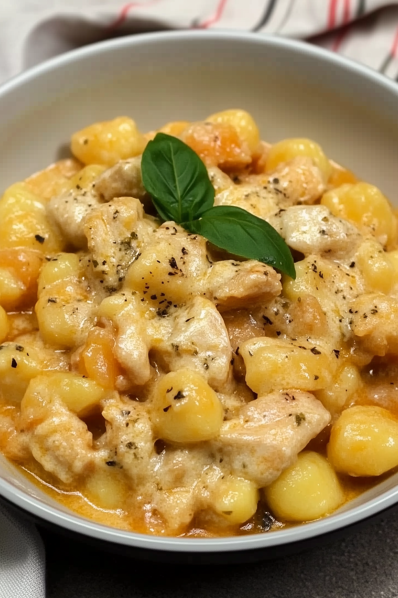 Creamy Garlic Chicken Gnocchi Skillet