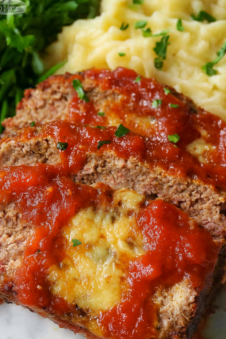 Homemade Classic Meatloaf with Tangy Glaze