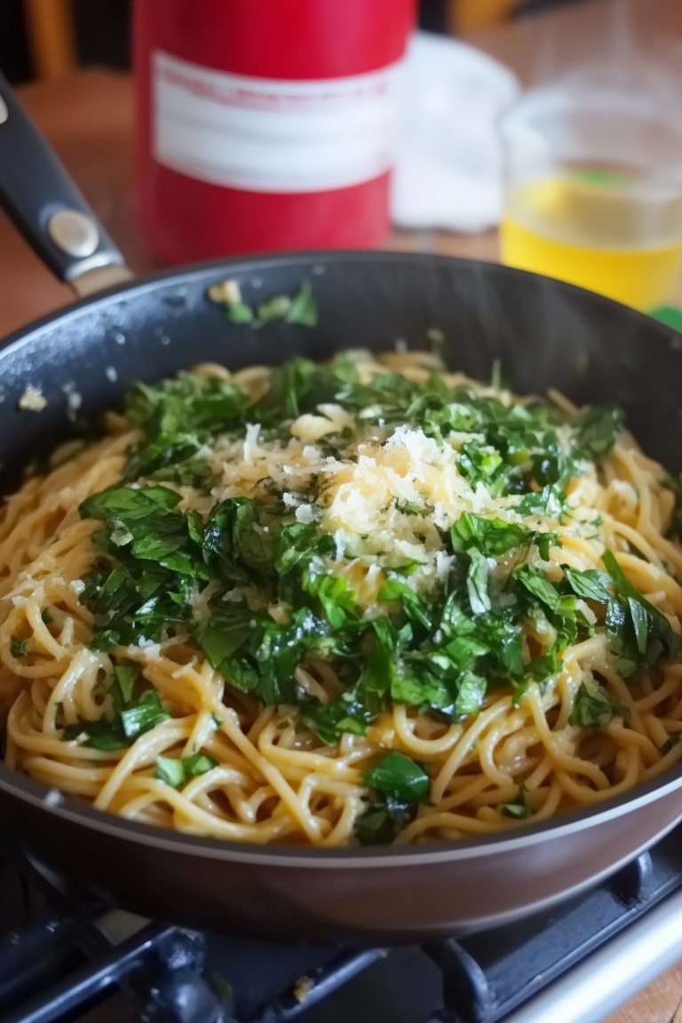 Homemade Garlic Butter Spaghetti with Herbs