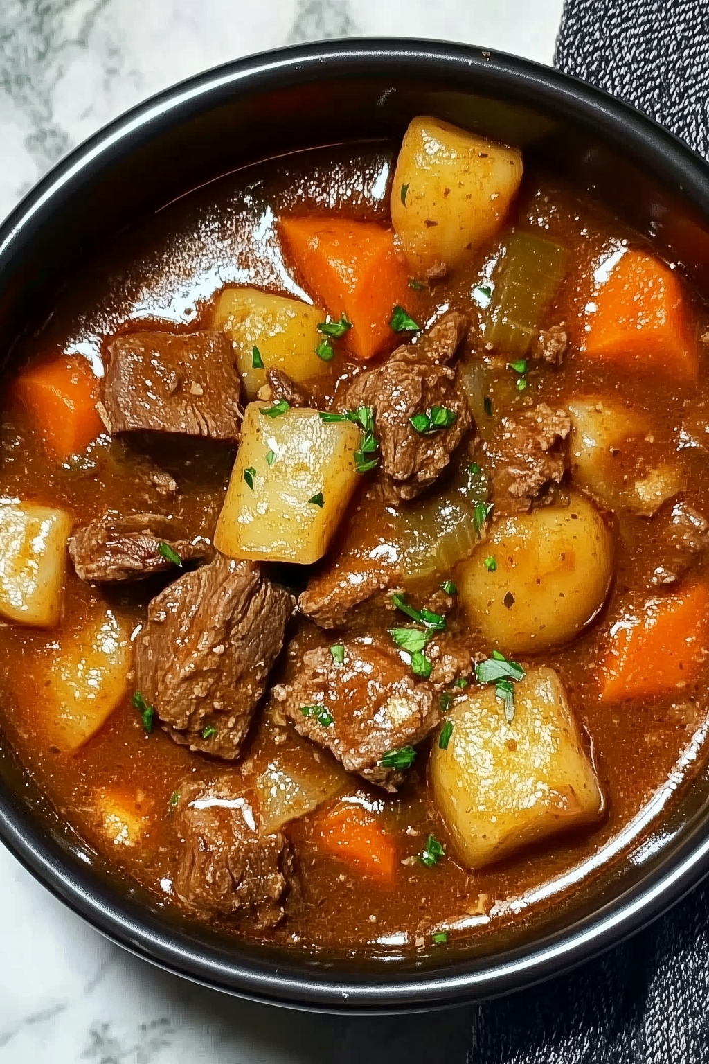 Slow Cooker Sunday Beef Stew