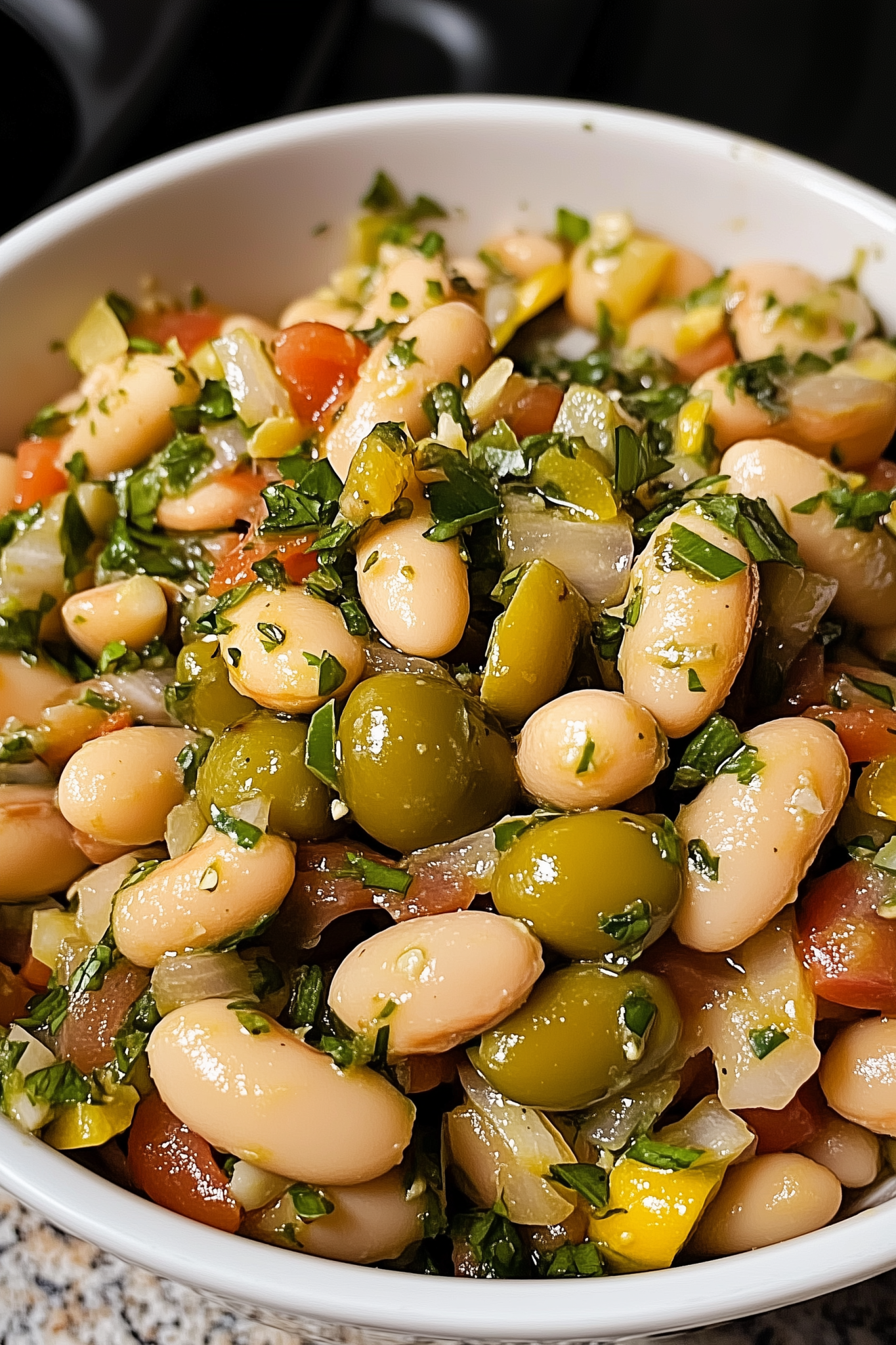 Green Olive Bean Salad