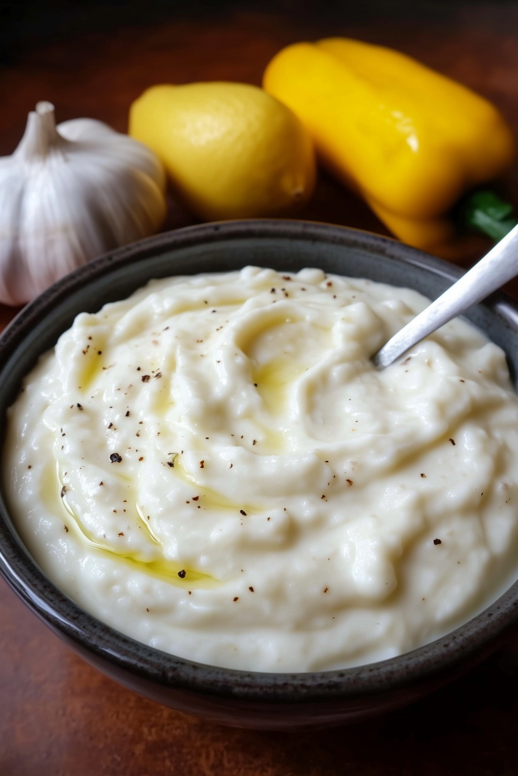 Homemade Lebanese Garlic Sauce