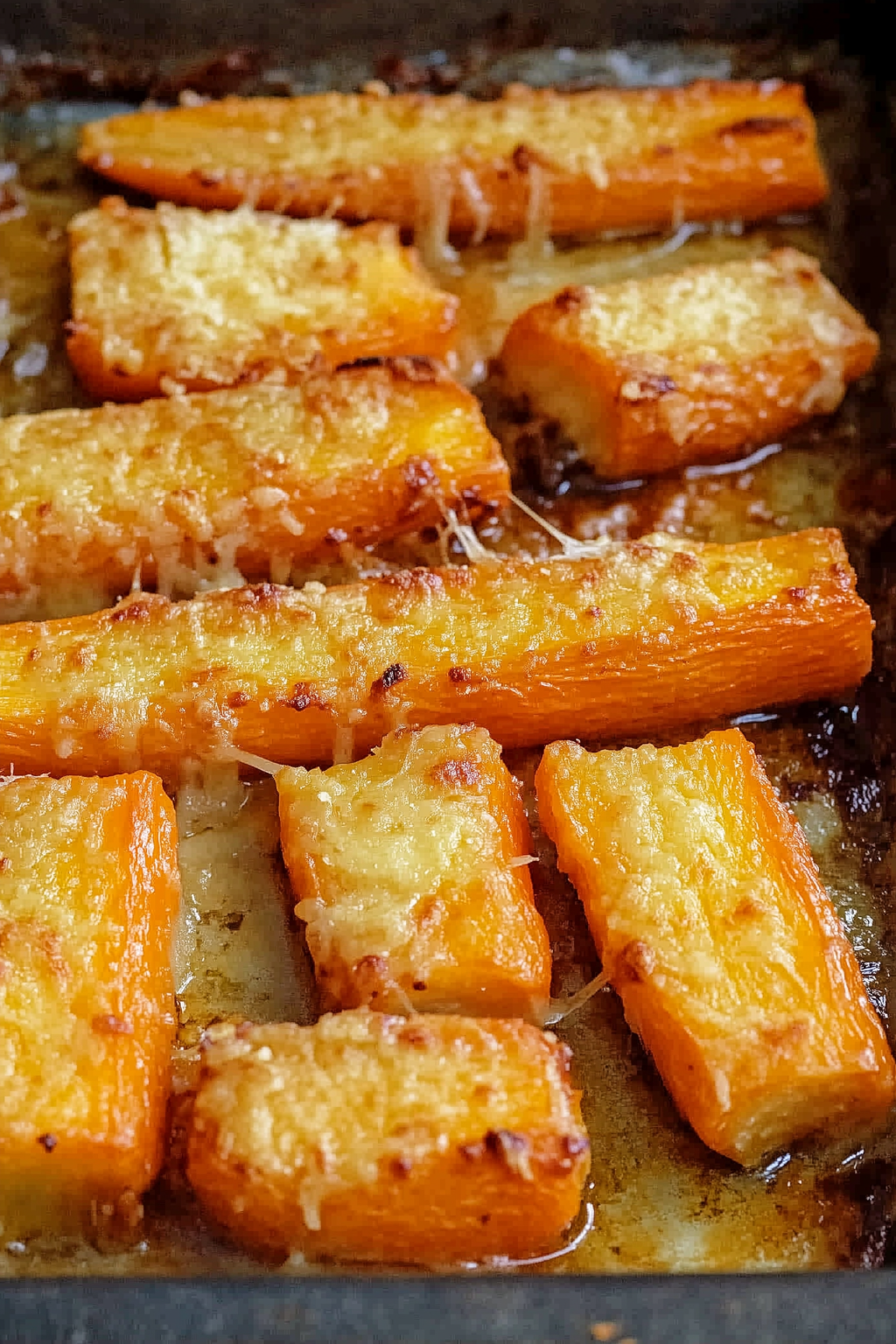 Crispy Roasted Parmesan Carrots
