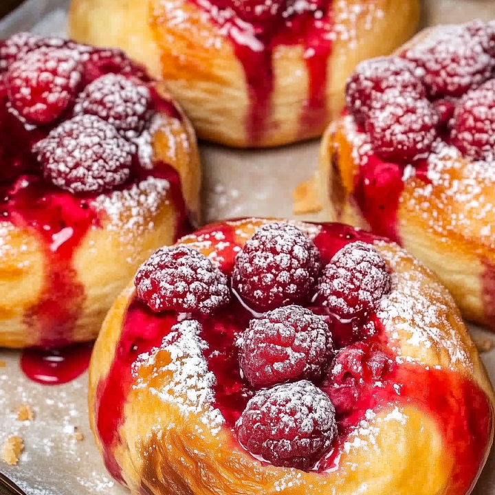 Homemade Baked Raspberry Donuts